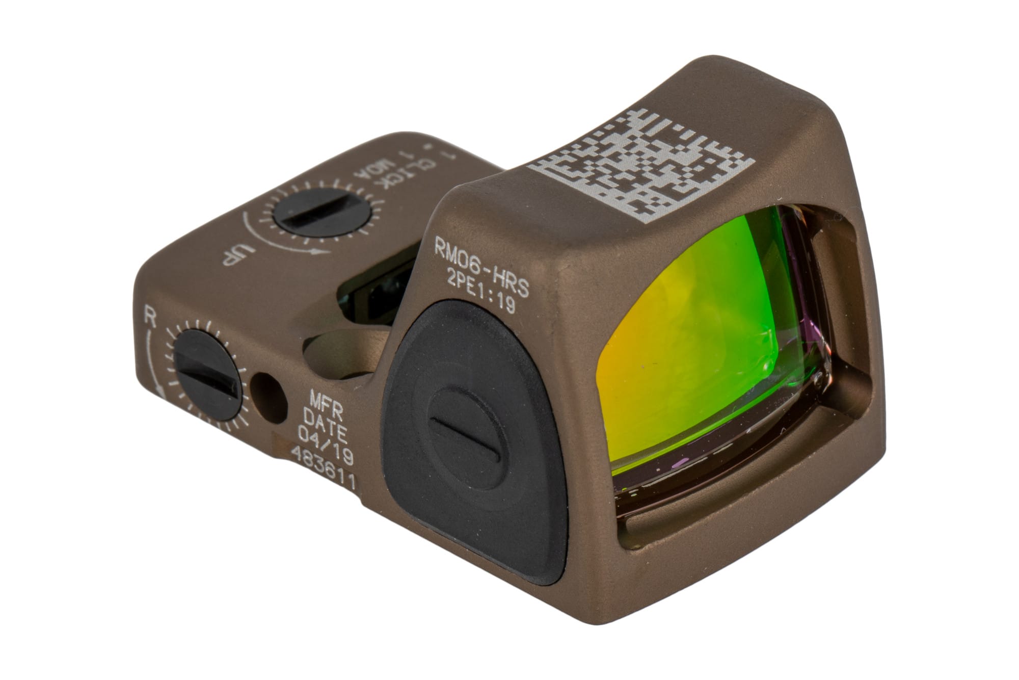 Trijicon RMR Type 2 HRS Adjustable LED Reflex Sight – 3.25 MOA Dot – Hard Anodized Coyote Brown ...